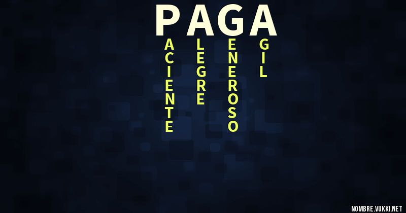 Qué significa paga