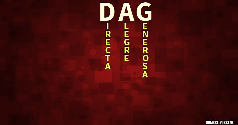 Qué significa dag