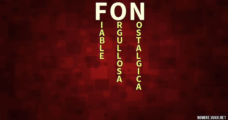 Qué significa fon