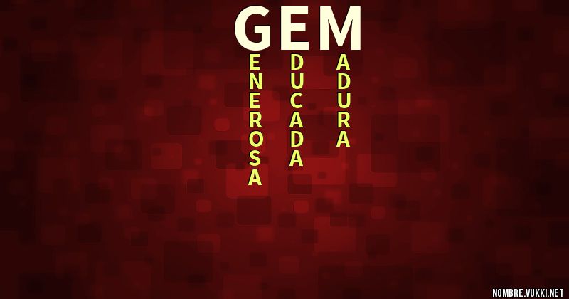 Qué significa gem