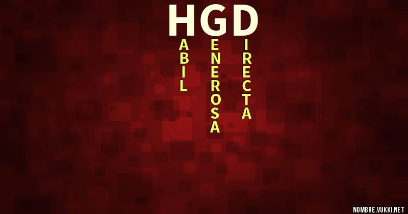 Qué significa hgd