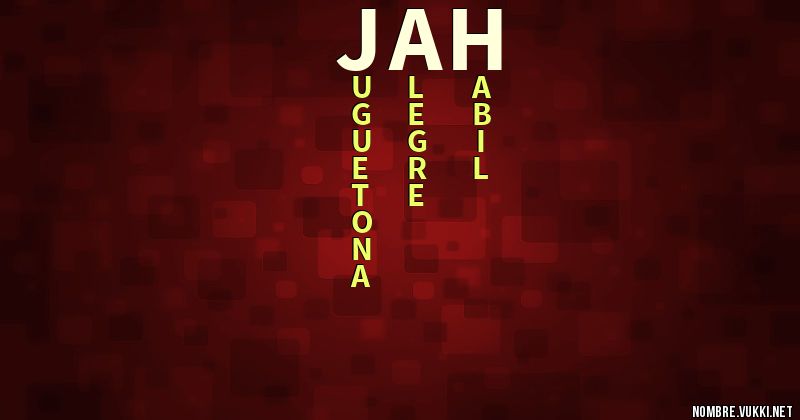 Qué significa jah