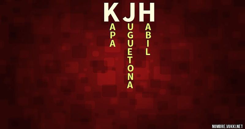 Qué significa kjh