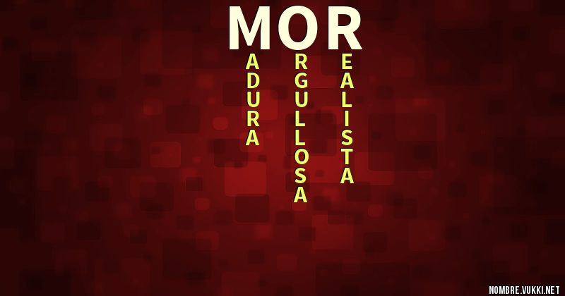 Qué significa mor