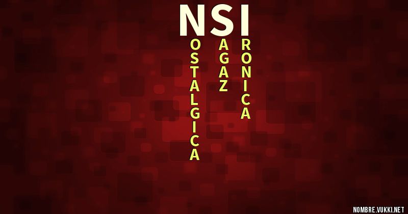 Qué significa nsi