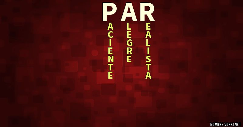Qué significa par