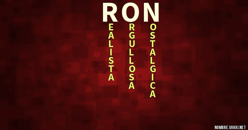Qué significa ron