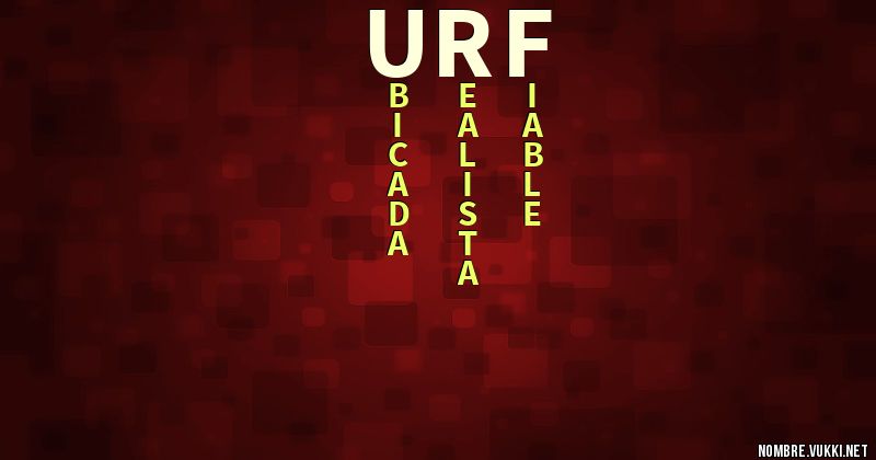 Qué significa urf