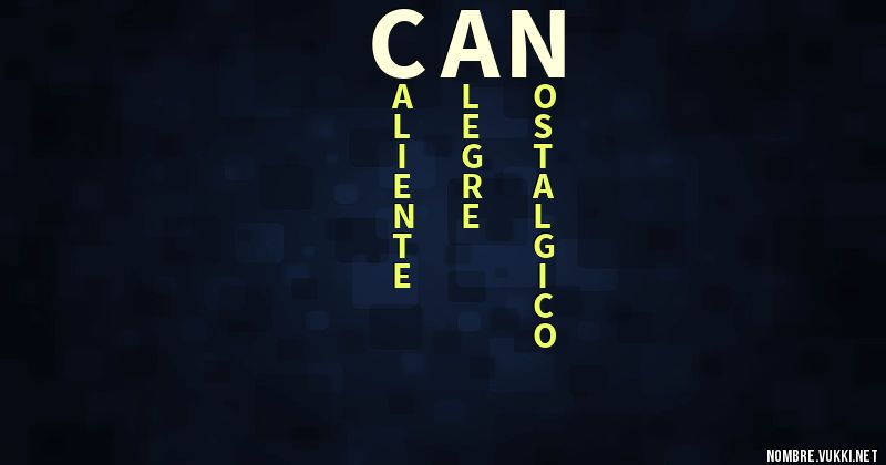Qué significa can
