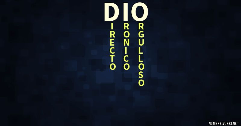 Qué significa dio