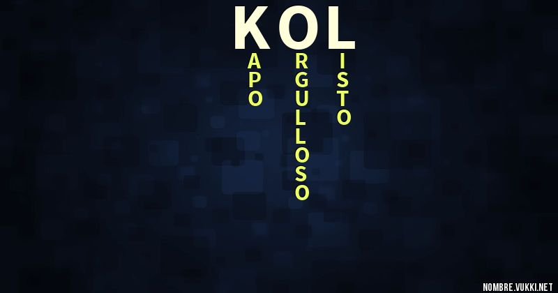 Qué significa kol