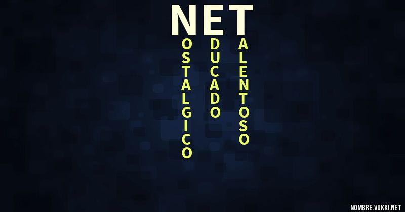 Qué significa net