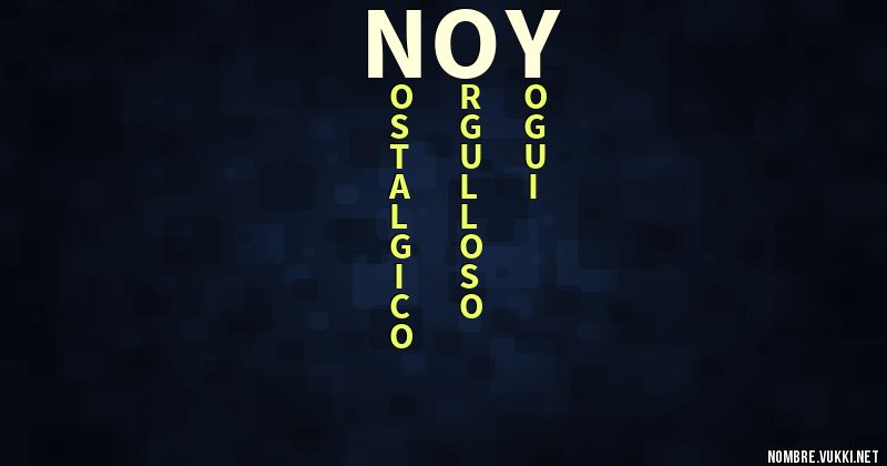 Qué significa noy