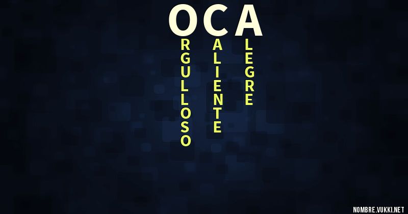 Qué significa oca