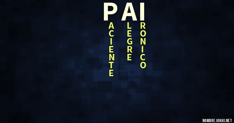 Qué significa pai