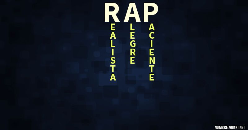 Qué significa rap