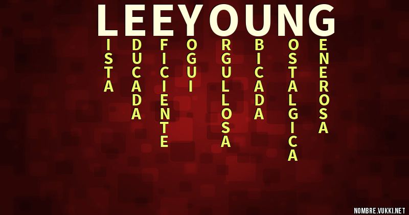 Qué significa lee-young