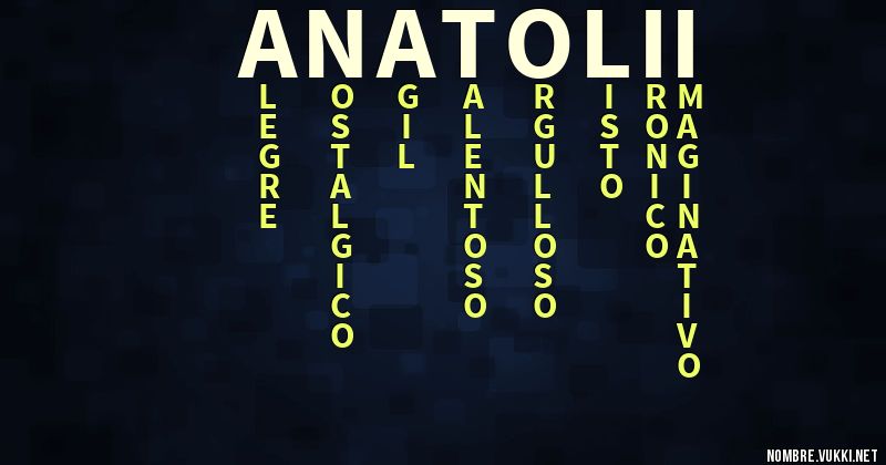 Qué significa anatolii