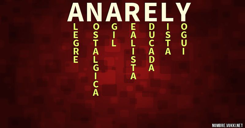 Qué significa anarely