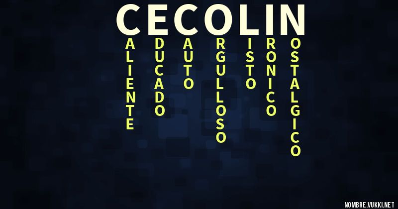 Qué significa cecolin