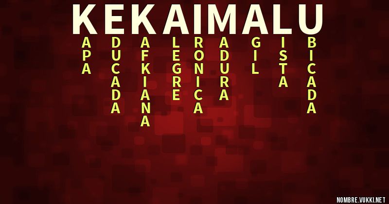 Qué significa kekaimalu