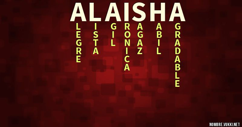 Qué significa alaisha