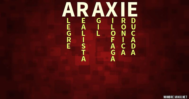 Qué significa araxie