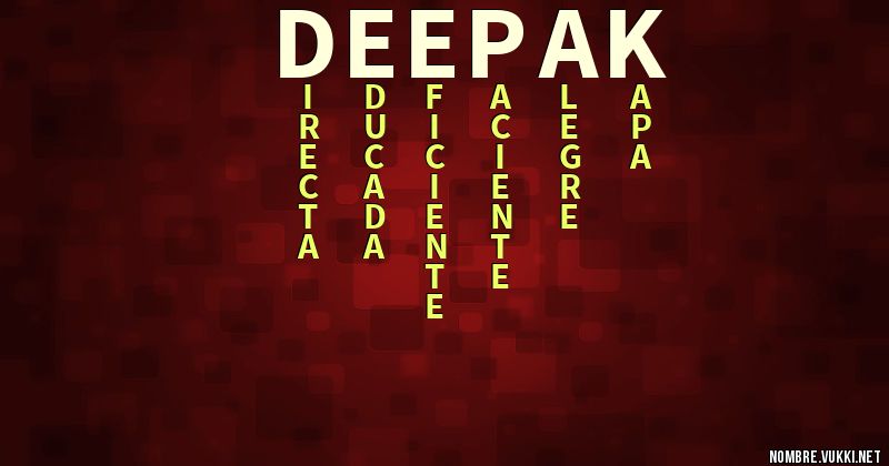 Qué significa deepak