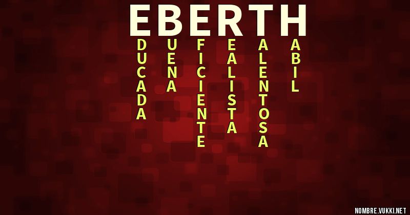Qué significa eberth