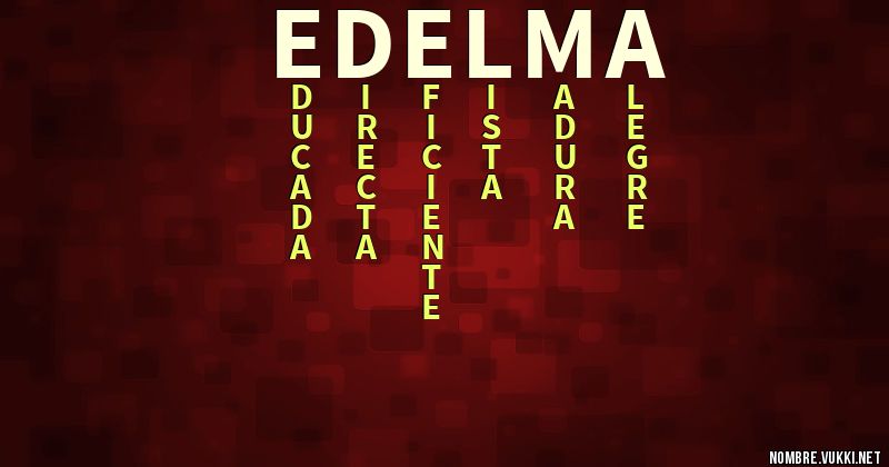 Qué significa edelma