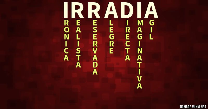 Qué significa irradia