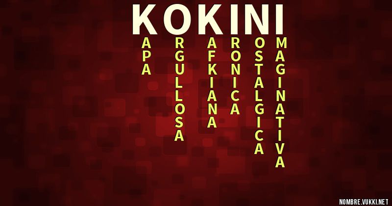 Qué significa kokini