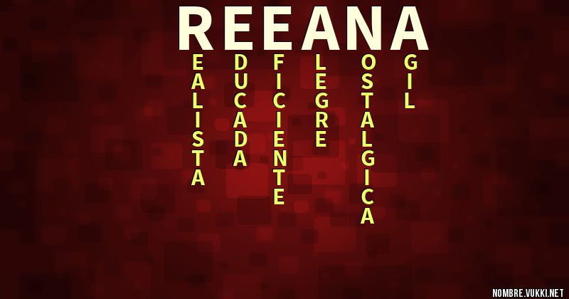 Qué significa reeana