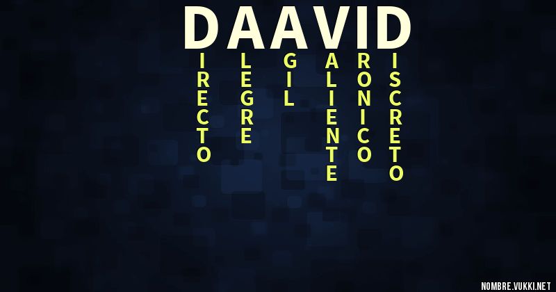 Qué significa daavid
