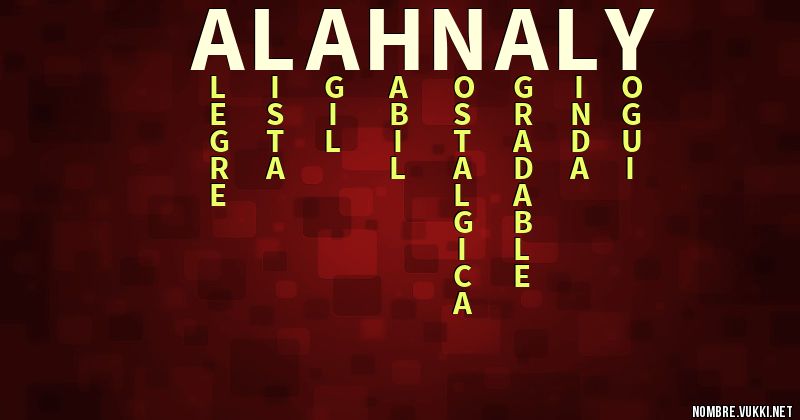 Qué significa alahnaly