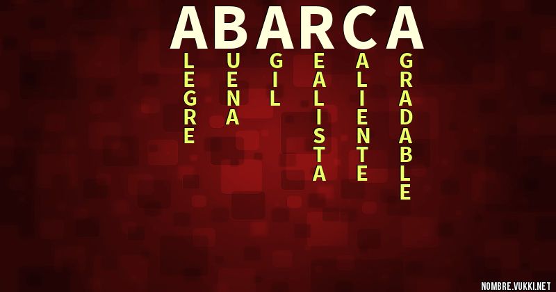 Qué significa abarca