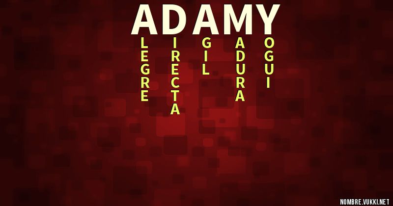 Qué significa adamy