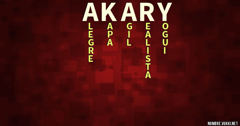 Qué significa akary
