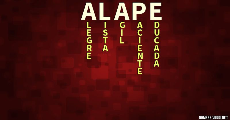 Qué significa alape