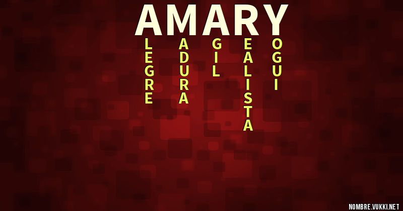 Qué significa amary