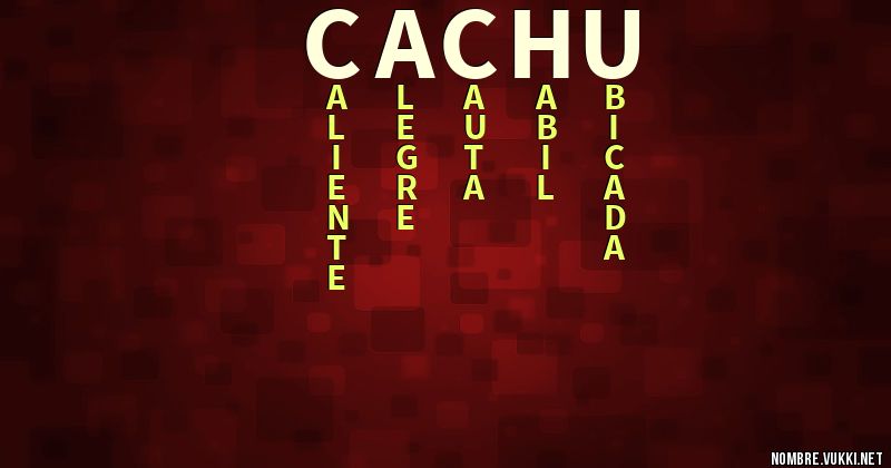 Qué significa cachu