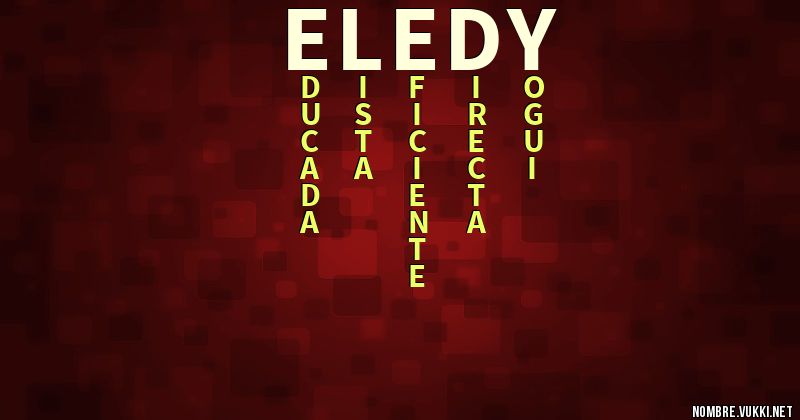 Qué significa eledy