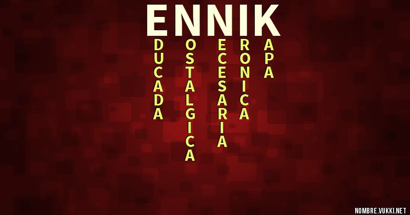 Qué significa ennik