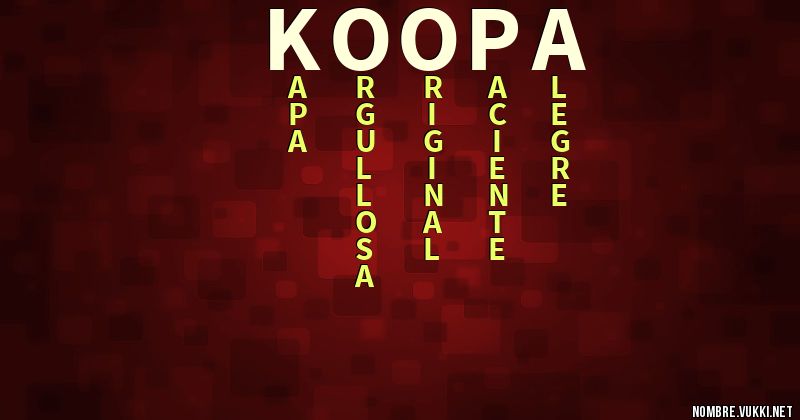 Qué significa koopa
