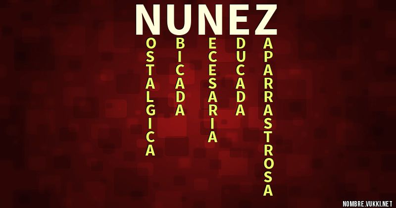 Qué significa nuÑez