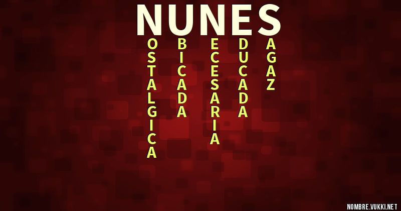 Qué significa nunes