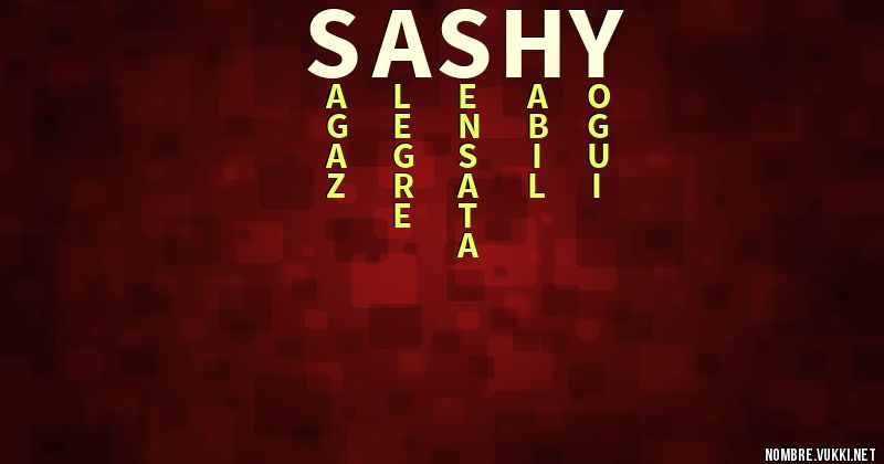 Qué significa sashy