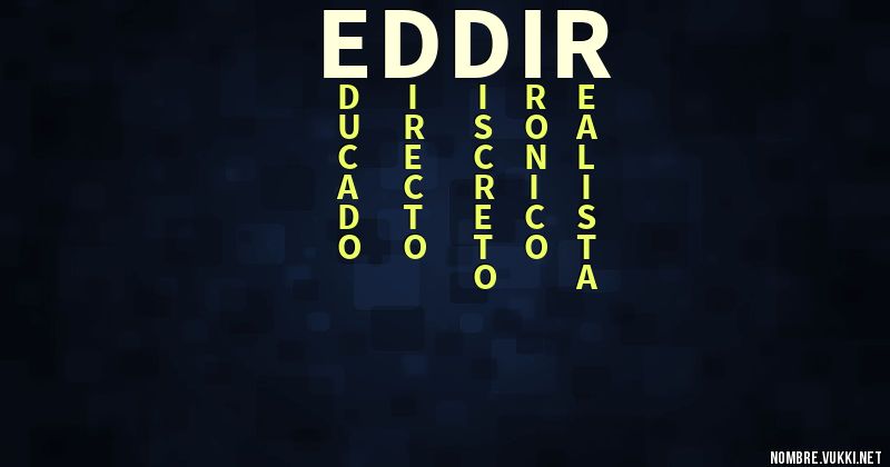 Qué significa eddir