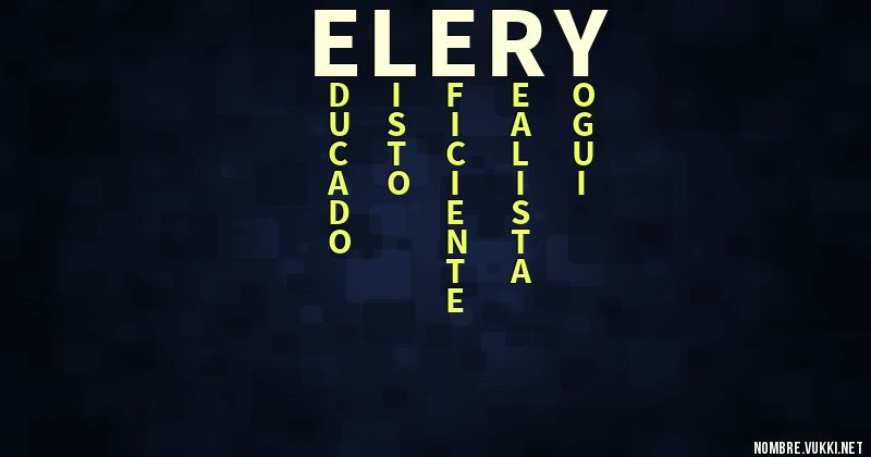 Qué significa elery