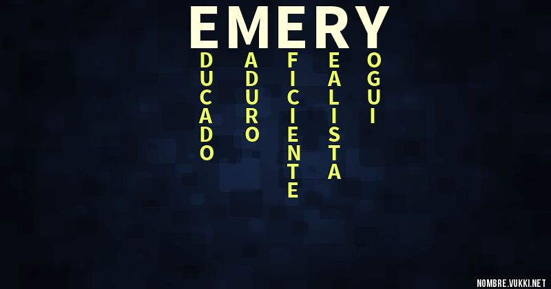 Qué significa emery